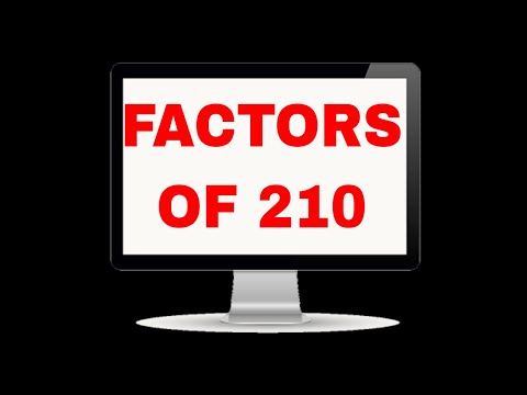Factors of 210