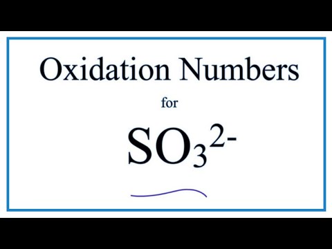 How to find the Oxidation Number for S in the SO3 2- ion.     (Sulfite ion)