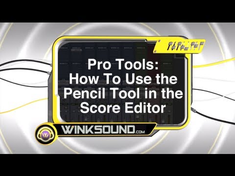 Pro Tools: How To Use the Pencil Tool in the Score Editor | WinkSound