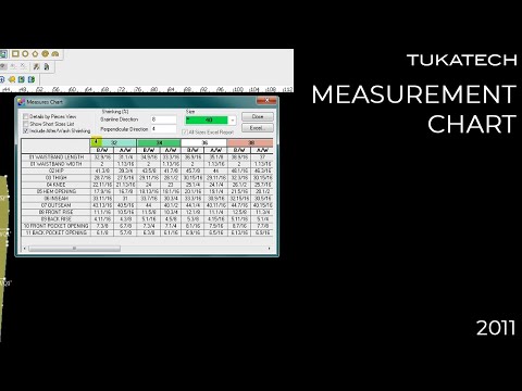 Measurement Chart | CAD Pattern Making Tutorial | TUKAtip - TUKAdesign (2011)