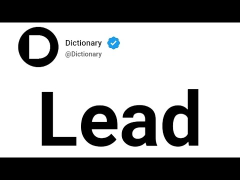 Lead Meaning In English