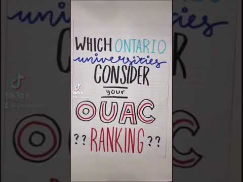#shorts - Which Ontario Universities Consider OUAC Ranking?