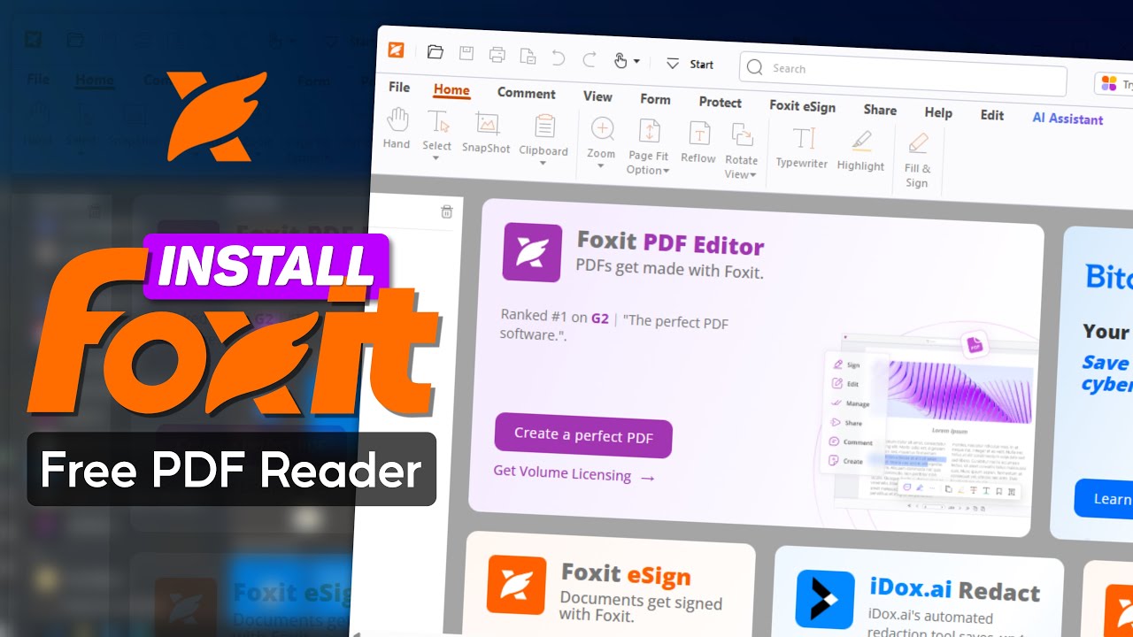 How to Install Foxit PDF Reader on Windows 10/11 — Free PDF Reader