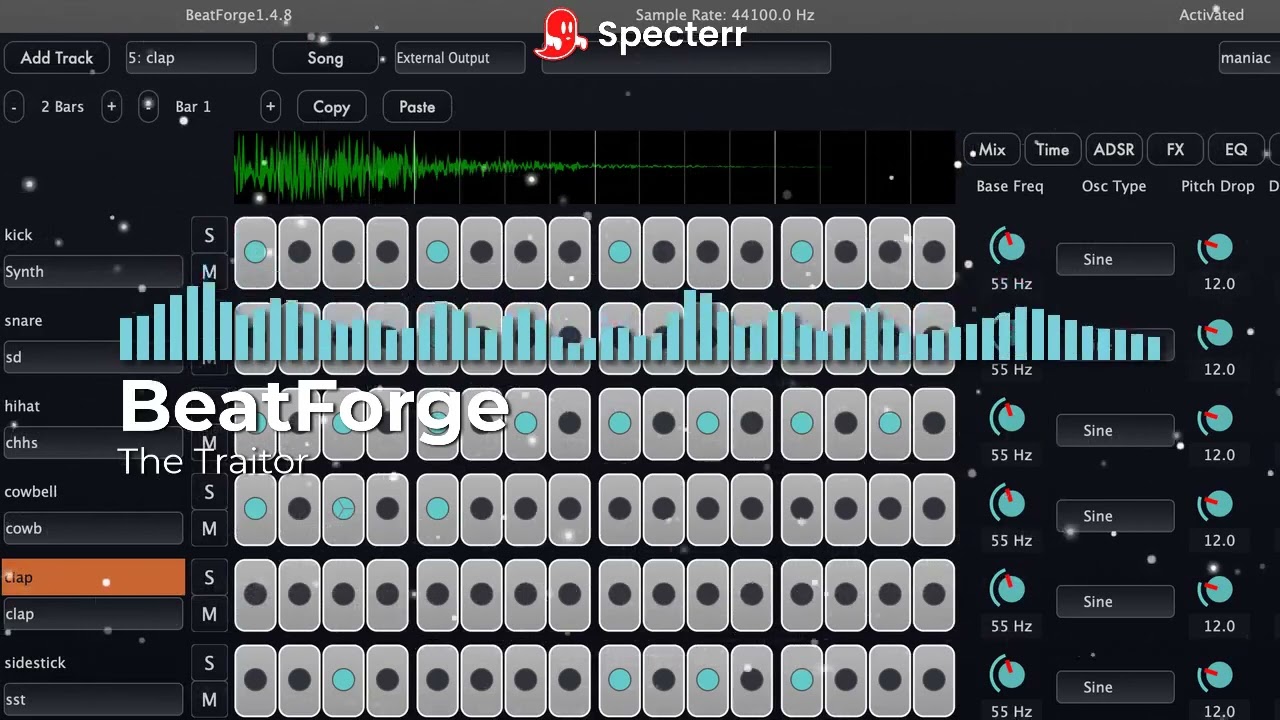 Sample:  The Traitor - Menahan street band - Drums : BeatForge -https://paulllux.github.io
