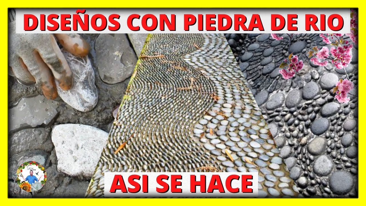 HOW TO MAKE FLOOR AND GARDEN DECORATIONS WITH RIVER STONES 👉SUPER CHEAP👈 | Gio de la Rosa