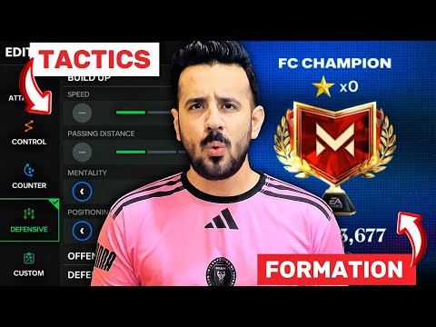 Best Manager Mode Tactics , Formation & Players To Reach FC CHAMPION - FC Mobile 25