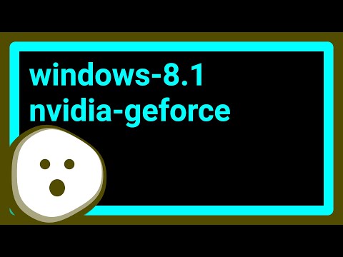NVIDIA Control Center Only Lists 3D Settings