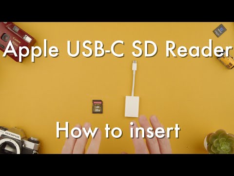 How to insert SD card into the Apple SD card adapter || Apple USB-C to SD Card Reader
