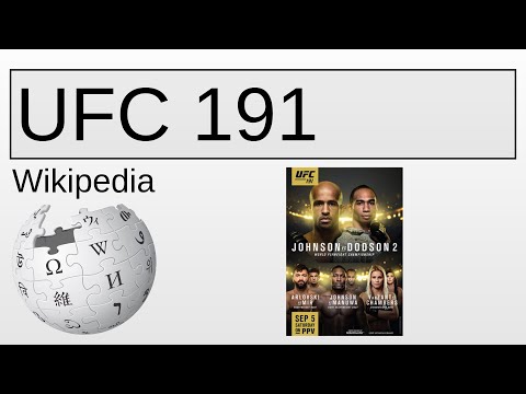 UFC 191 | Wikipedia