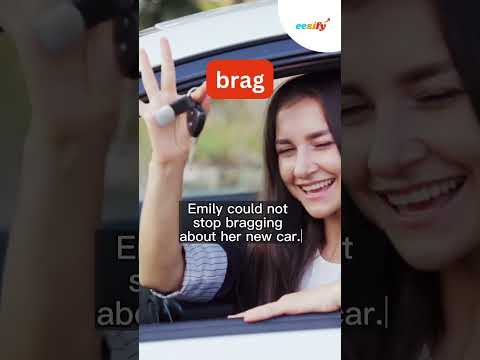 What is the meaning of Brag? #wordoftheday #shorts
