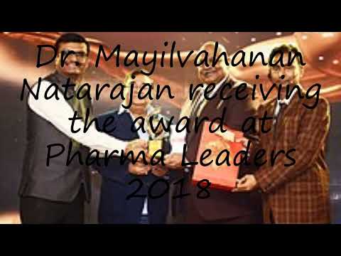 How to pronounce Dr. Mayilvahanan Natarajan receiving the award at Pharma Leaders 2018 in Hindi?