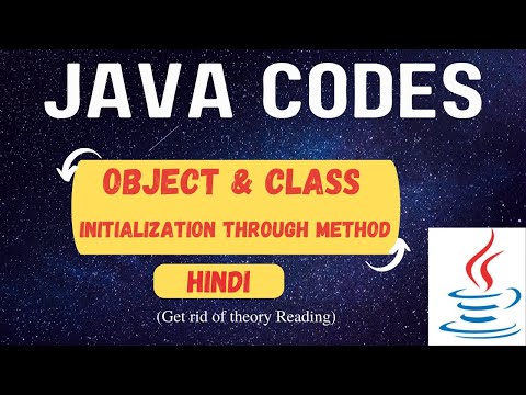 Initialization Through Method | Object & Class | Java Program | Hindi(Hinglish)