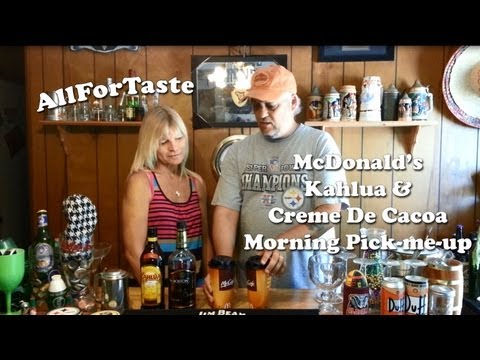 McDonalds Coffee plus Kahlua and Creme De Cacao - Morning Wake Me Up