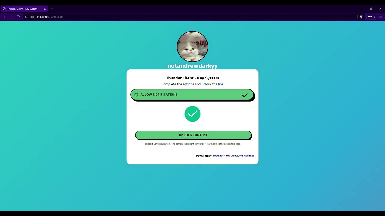Thunder Client Key System Tutorial