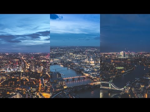 Night Photography in London (from the Shard)