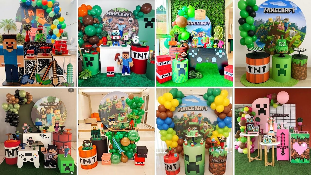 Amazing Minecraft Birthday Party at Home – Creative & Easy Decorations!