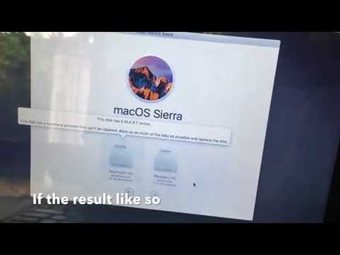 100% FIX!! SMART HARD DISK ERROR AFTER Install MacOS Siera?!