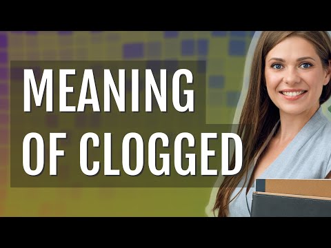 Clogged | meaning of Clogged