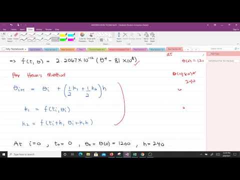 Runge-Kutta 2nd Order Method (Numerical Differentiation)