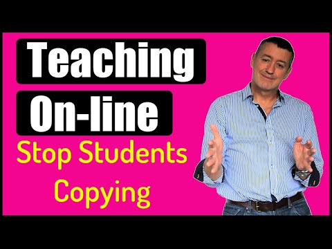 Teaching online-Stop students copying-Check understanding