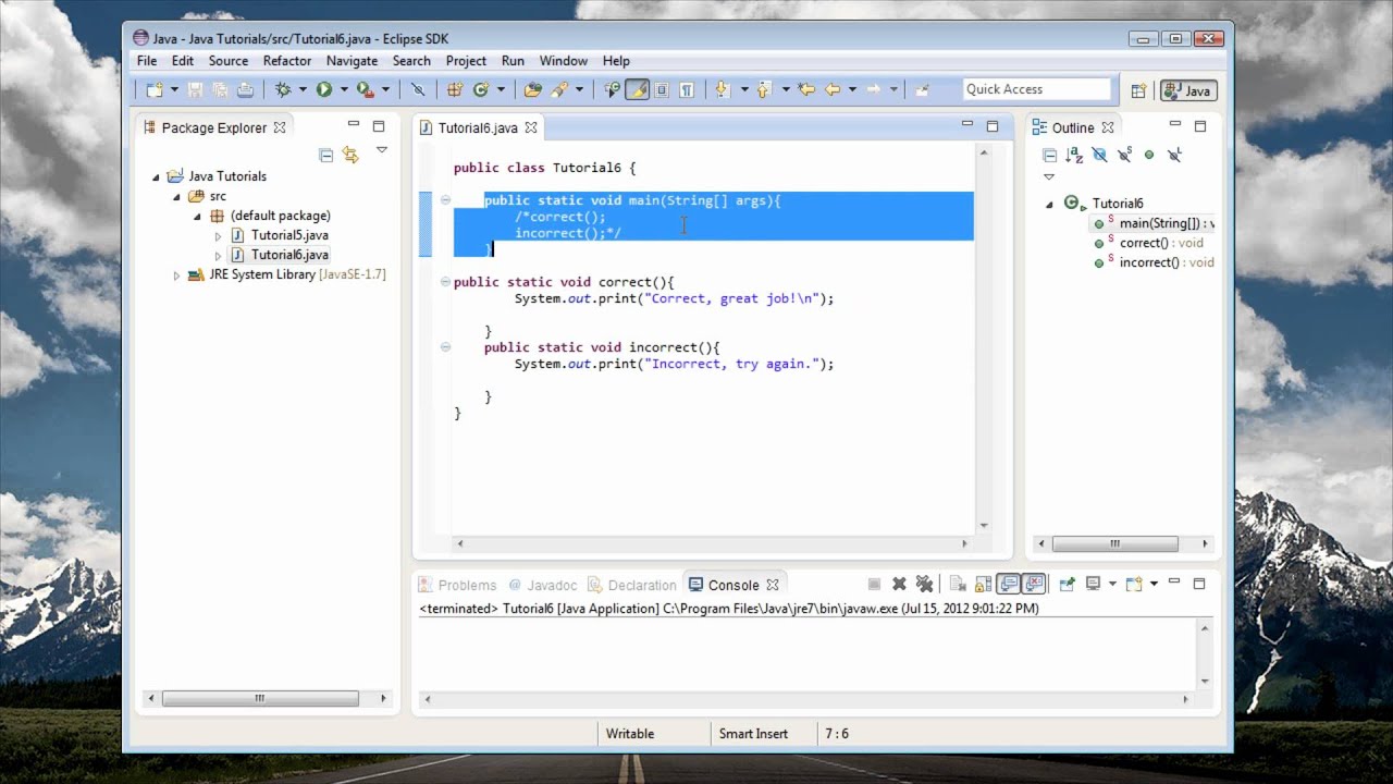 Beginner Java Tutorial #6: Java Comments, Arguments and Parameters