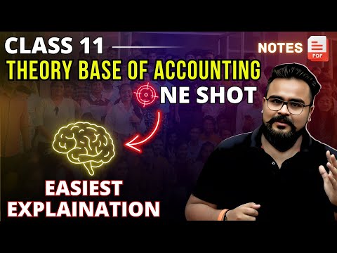 Theory Base of Accounting Class 11 Accounts ONE SHOT | Accounting Principles and Concepts