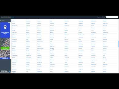 State Texas TX USA Zip Codes, Cities, Counties