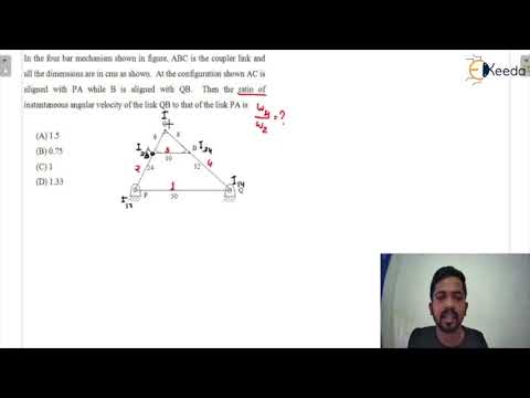 Practice Question on Angular Velocity Theorem 2 - Velocity and Acceleration Analysis - GATE ...