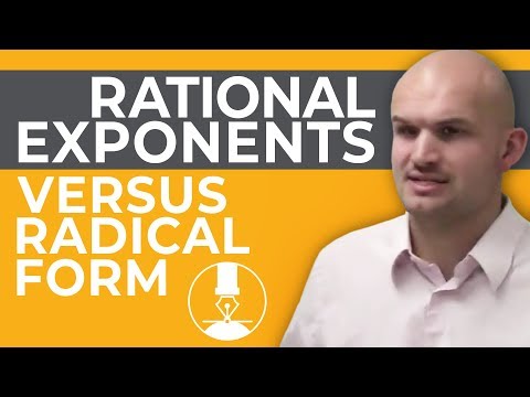 How do we convert between rational exponents and radical form