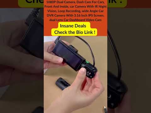 1080P Dual Camera, Dash Cam For Cars, Front And Inside, car Camera With IR Night Vision, Loop Record