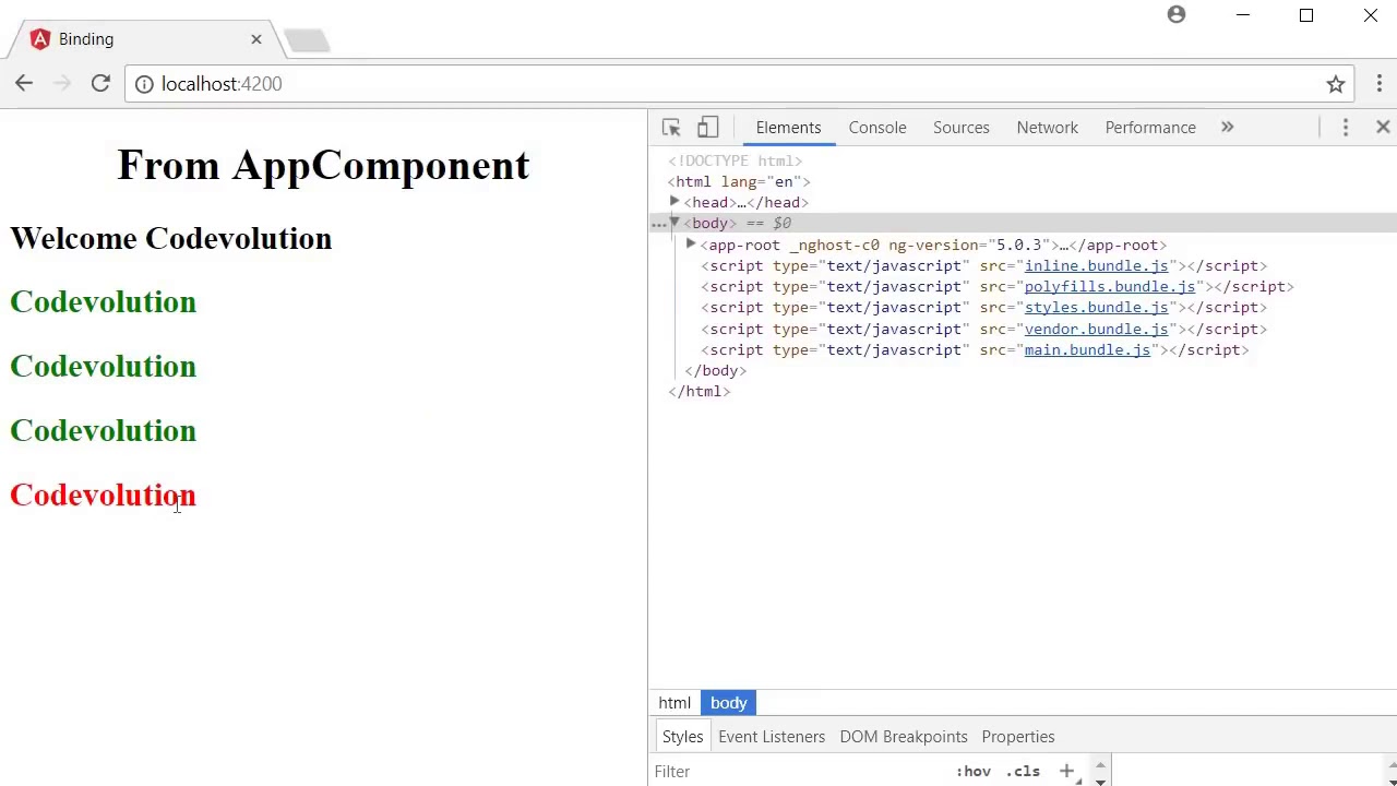 Angular 6 Tutorial   7   Class Binding