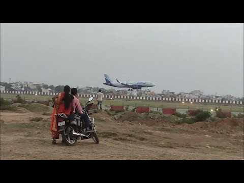 Indigo flight landing 😳✈️