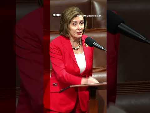 "A winner. A winner." #NancyPelosi #TikTok #Shorts #BBCNews