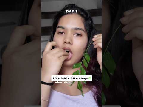 What happened after eating curry leaves for 7 days #trendingonshorts #health #hairfall #beautyhacks