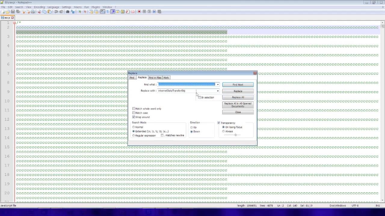 Deobfuscating Malware Javascript - Pretty lame obfuscation