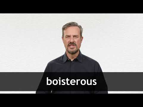 How to pronounce BOISTEROUS in American English