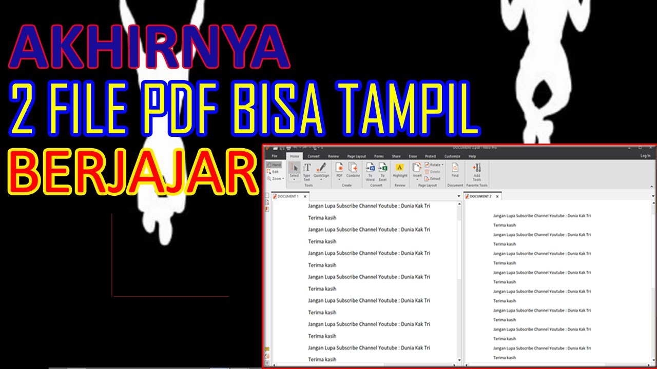 Menampilkan 2 File PDF secara langsung di 1 layar PC/Laptop menggunakan Nitro PDF
