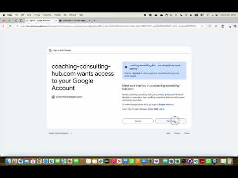 Google OAuth Verification - Coaching Hub