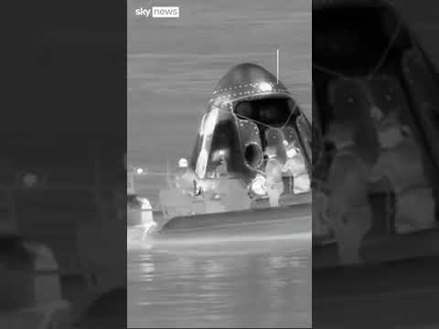 NASA Space X crew 8 return to Earth π. #space #skynews #nasa