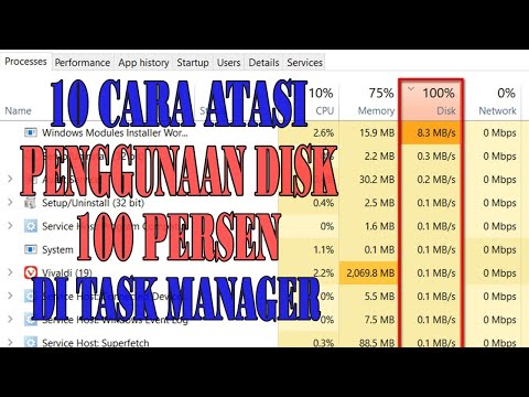 10 Cara Mengatasi Penggunaan Disk 100 Persen di Task Manager Windows 10 || Disk Usage