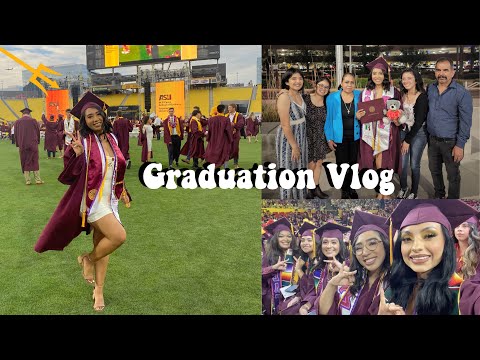 College Graduation Vlog | ASU, W. P. Carey, Barrett, and Hispanic Convocation | summa cum laude