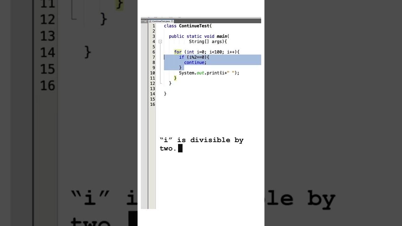 🤩Mastering 'Continue' in Under a Minute