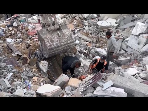 Israeli strikes on southern Gaza city of Rafah kill 18, mostly children, as US advances aid package