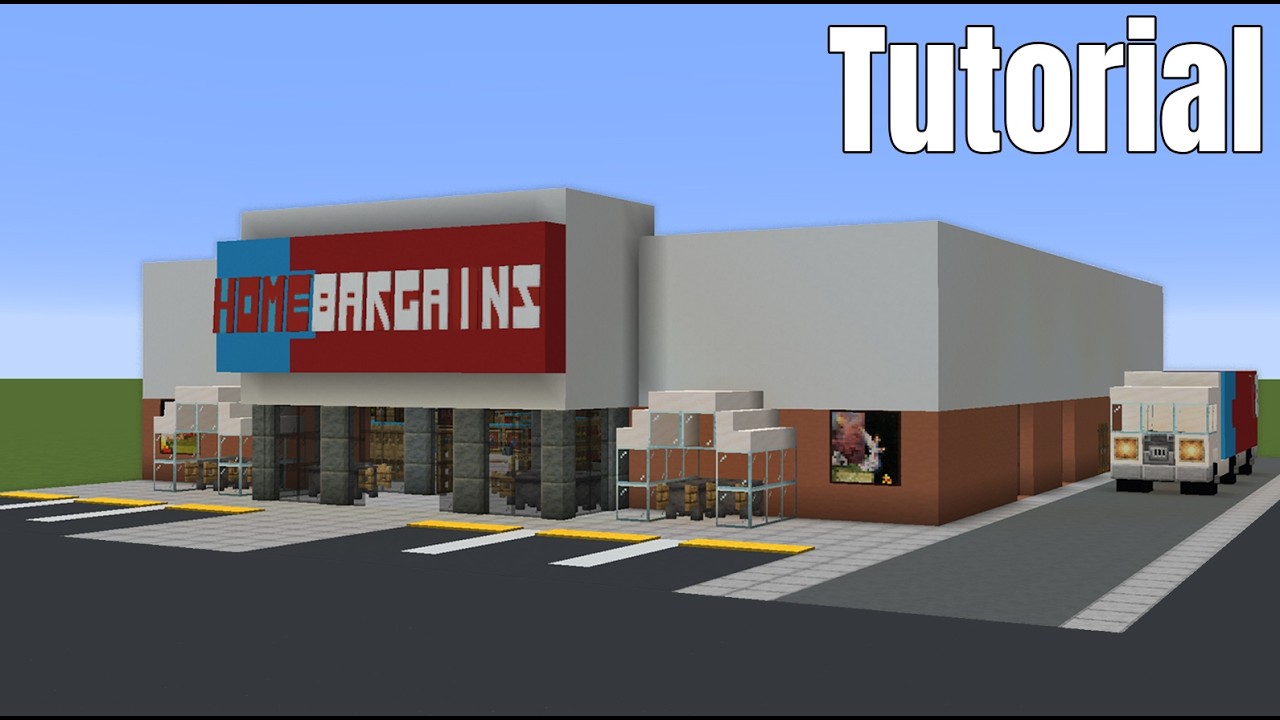 How to Build a Home Bargains in Minecraft
