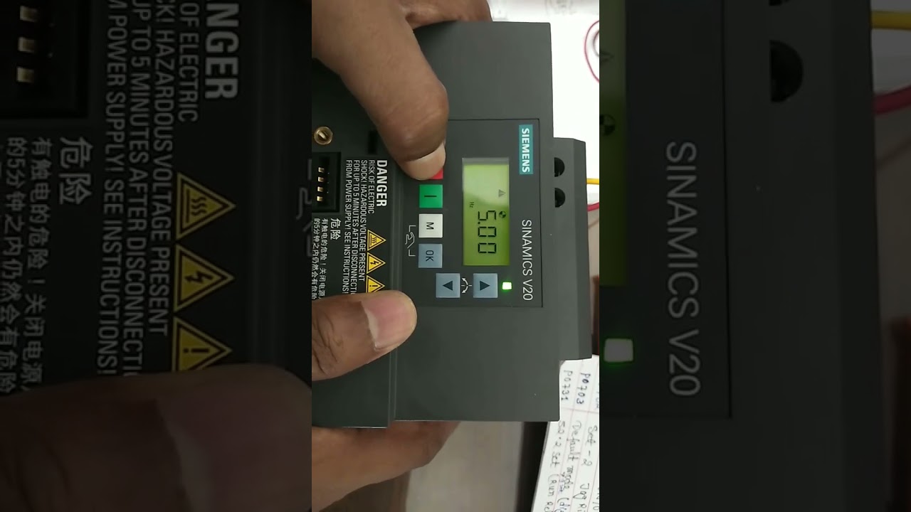 #V20 drive with Manual mode. Siemens VFD. @PLC_Programmer