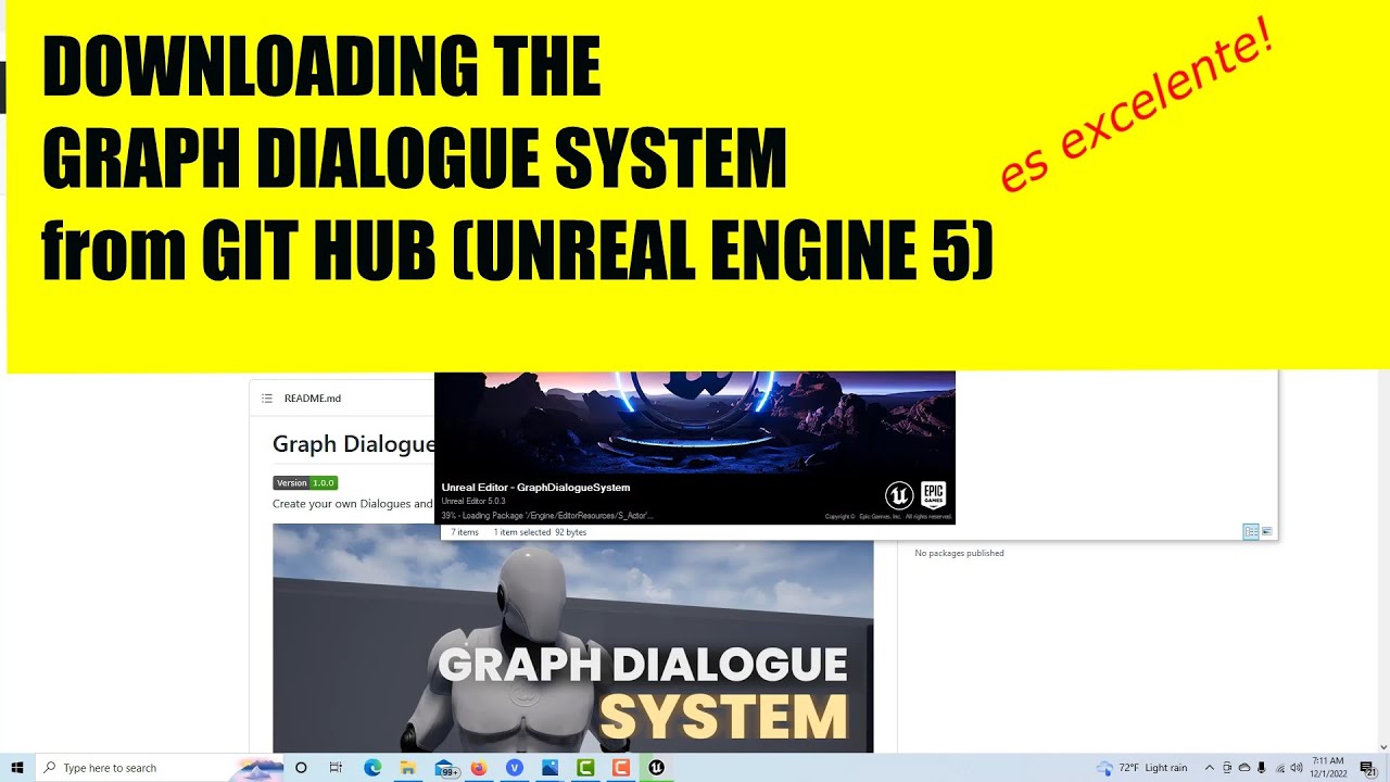 Downloading A Dialogue System from Git Hub (Unreal Engine 5)