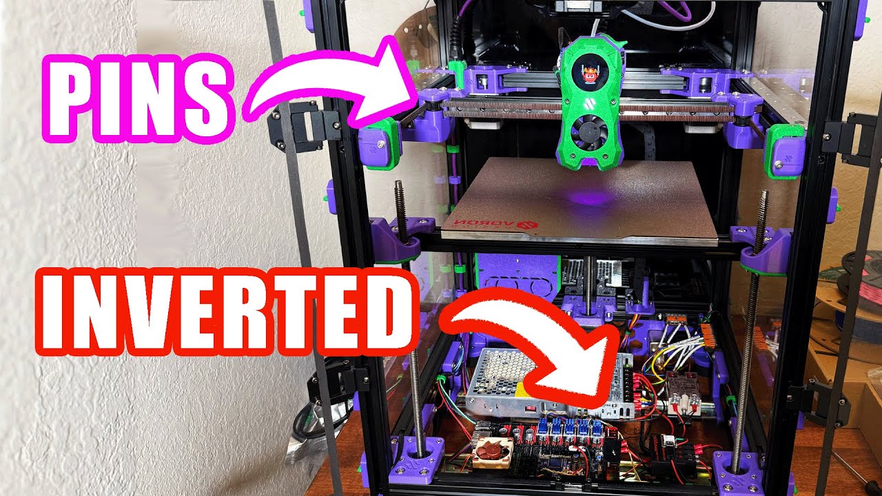 Voron Trident mods (Inverted Electronics, Pin Kinematics)