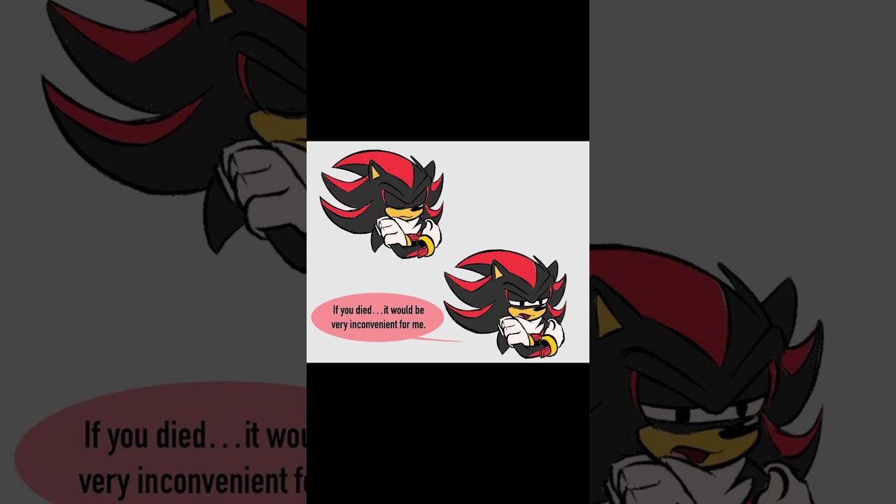Sonic and Shadow are Friends - a dub of a comic by @gwekkuu on tumblr