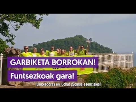 Gipuzkoako Eraikin eta Lokaletako Garbitzaileek Hitzarmen duina aldarrikatu dugu