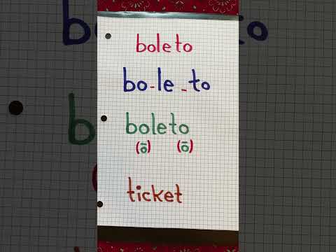 How to pronounce”ticket” in Spanish.